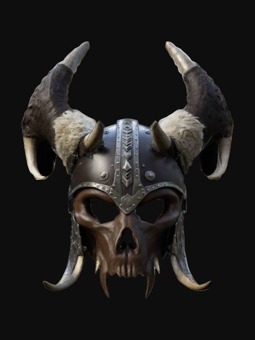 Imagine A Horned Enigma Helmet With Hyper Realistic Detail The Helmet Should Represent Time