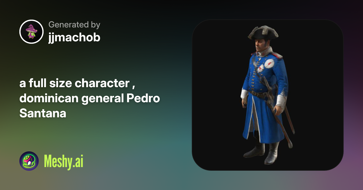 " a full size character , dominican general Pedro Santana " - Download ...