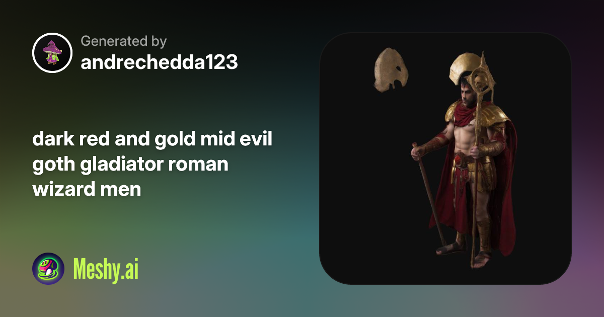 "dark red and gold mid evil goth gladiator roman wizard men" - Download ...