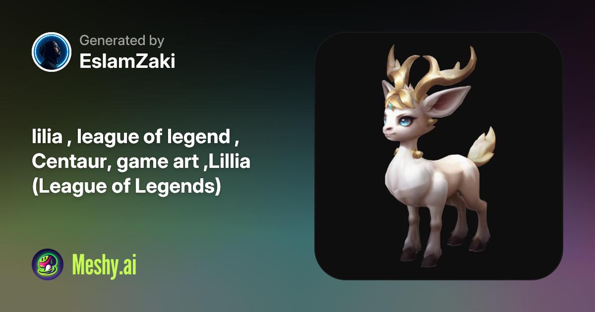 "lilia , league of legend , Centaur, game art ,Lillia (League of ...